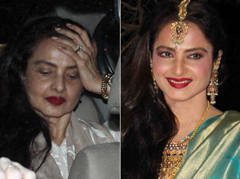 See Actress Rekha Original Face - बूढ़ी हो गईं हैं रेखा, देखिए तस्वीरें ...