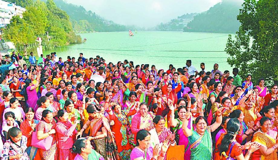 Lake City Arrived Mother Nanda , Sunanda - सरोवर नगरी पहुंचीं मां नंदा ...