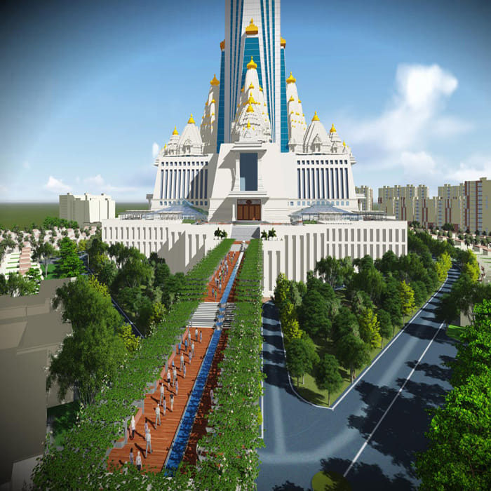 World's Tallest Temple Chandrodaya Mandir Is Building In Vrindavan ...