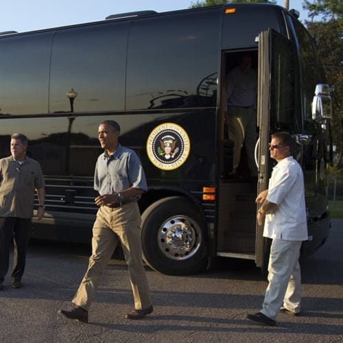 Ground Force One: Us President 1.1 Million Dollar Armored Bus Features ...