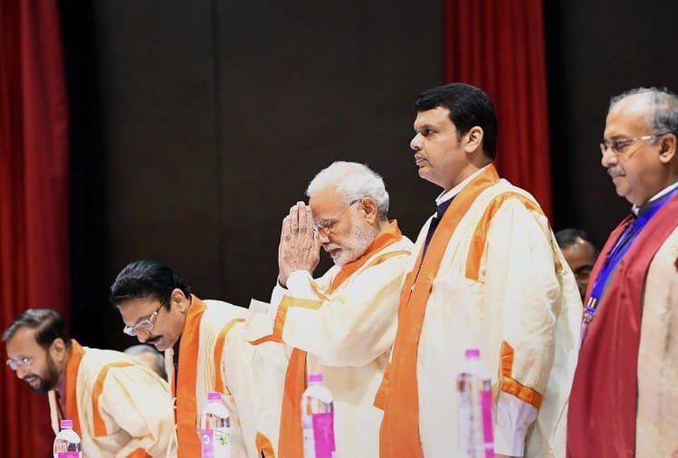 Prime Minister Narendra Modi Arrives In Mumbai To Attend 56th ...