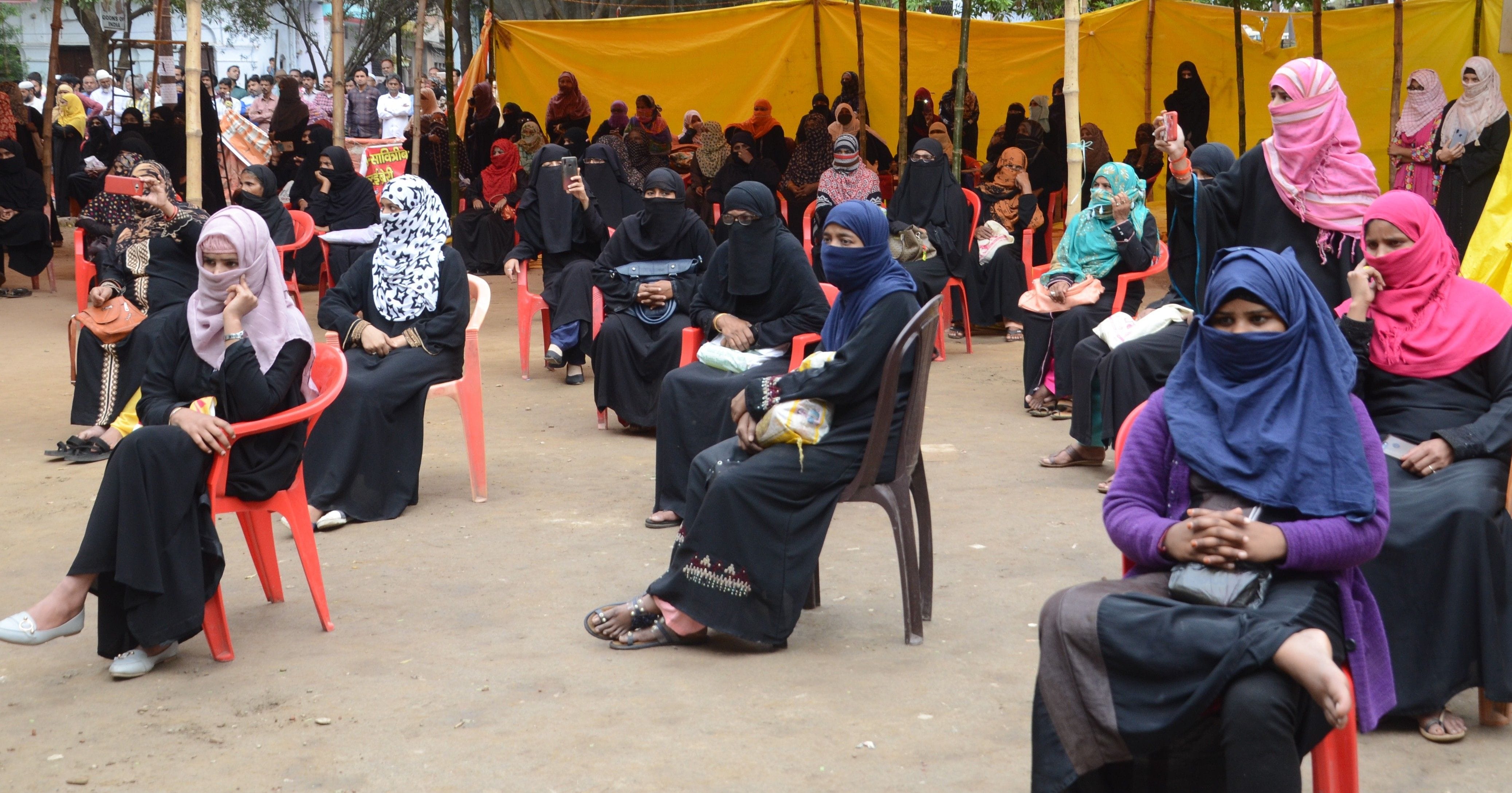 A Group Of Women Adamant On Standing Officers Stayed Till Late Night ...