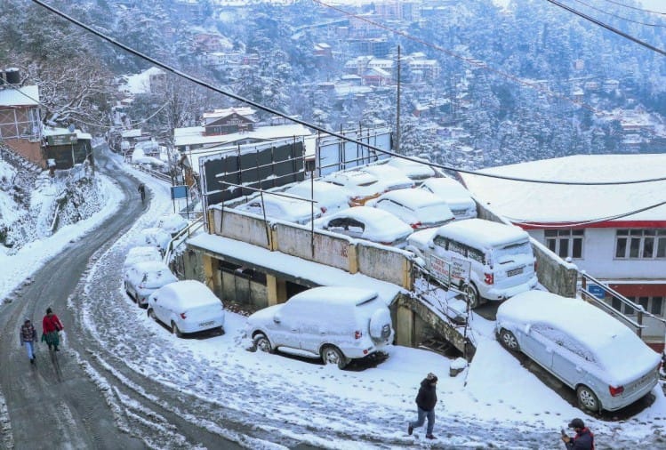 Weather Update Himachal Pradesh: Images Of Snowfall In Shimla Manali ...
