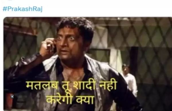 Prakash Raj Tied Knot With Wife Pony Again Funny Bachelors Memes Goes ...