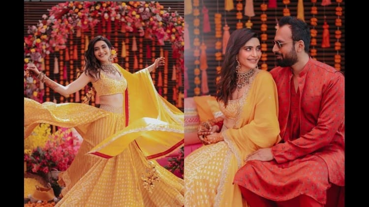 Inside Karishma Tanna Mehndi Ceremony The Bride To Be Wore Yellow ...