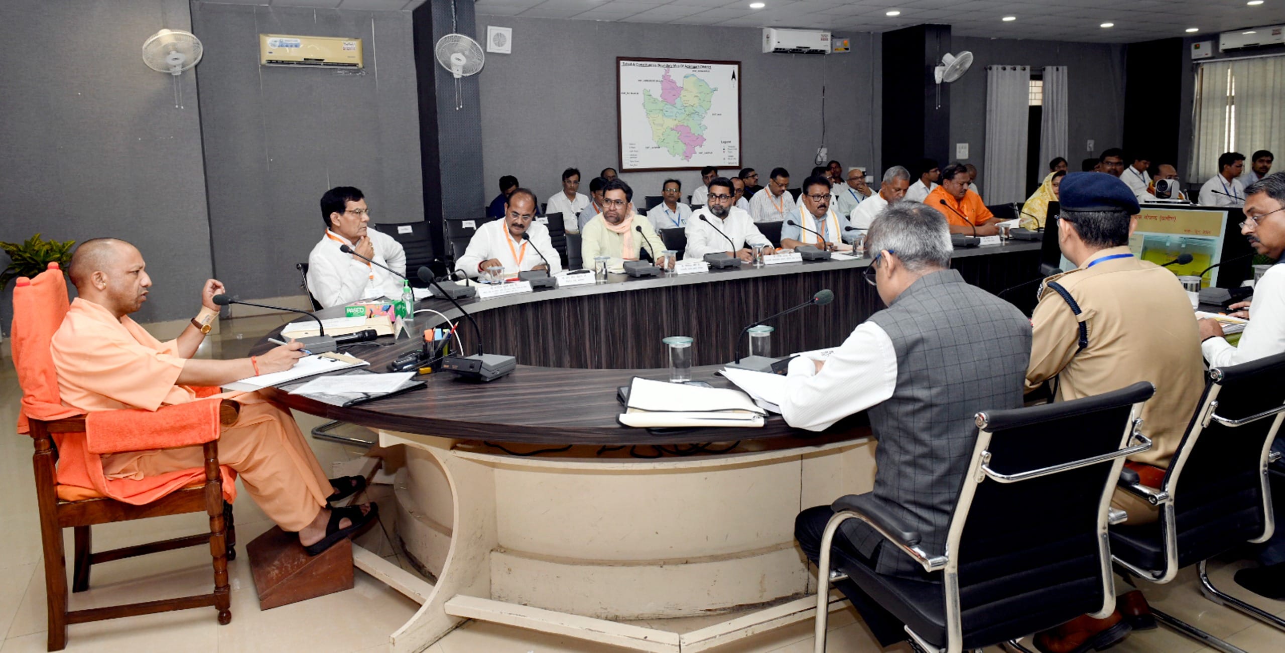 Cm Yogi In Azamgarh For Meeting Reviewed Development Work Of Azamgarh ...