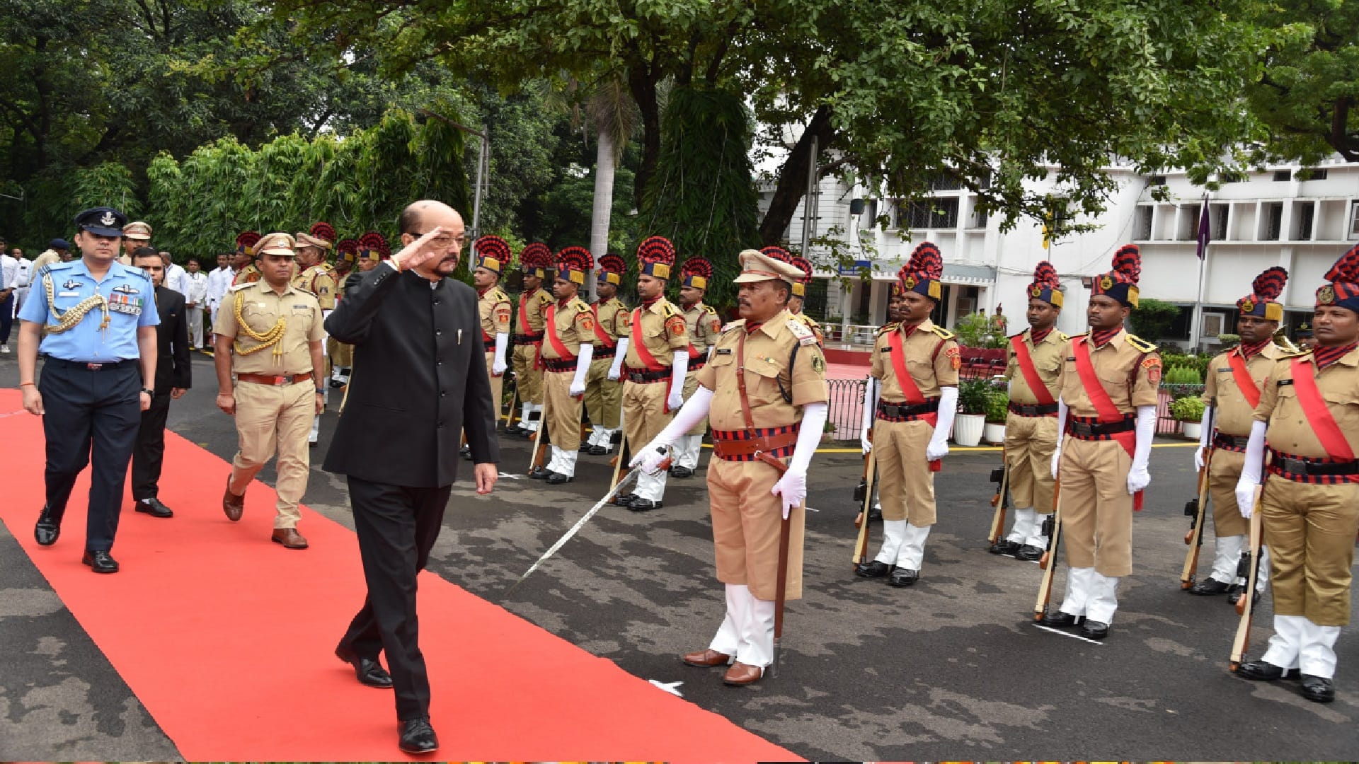 78th Independence Day: Governor Ramen Deka Hoisted The Flag At Raj ...
