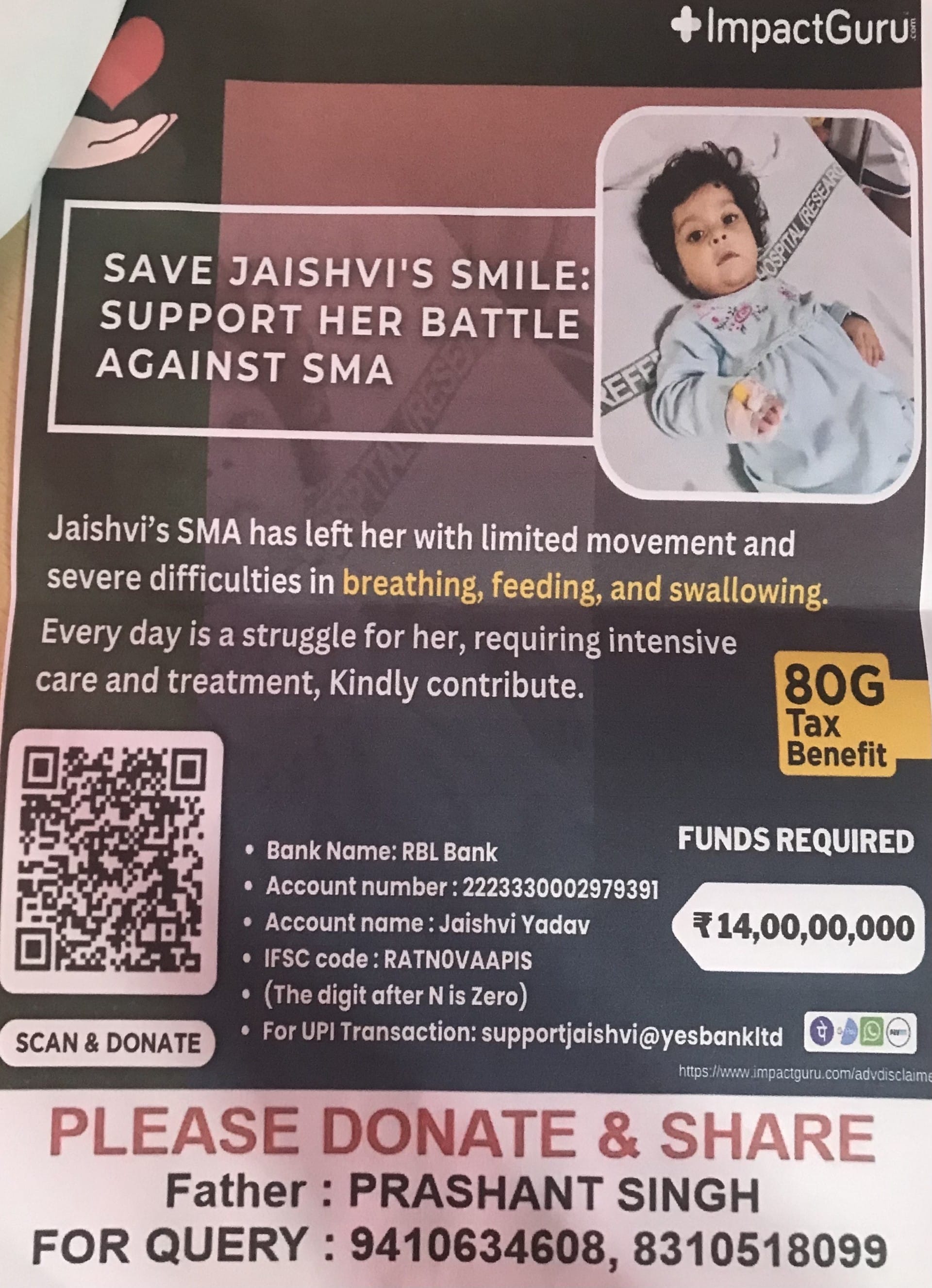 Air Force Soldier's Little Girl Suffering From 'sma', Father's Request ...