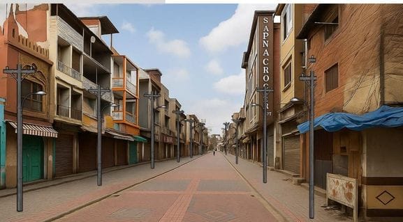 Protest Against Erection Of Pillars Without Map In Kila Road Market ...