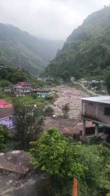 Cloud Burst Near Bhim Dwari, Kurpan And Ganvi Khad Flooded ...