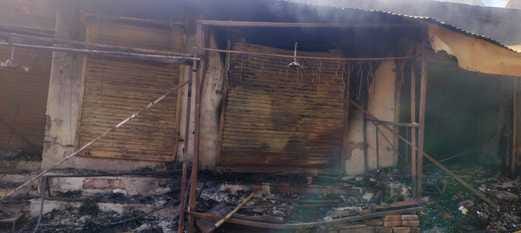 Massive Fire In Nagni Mata Temple Premises Bhadwar, Eight Shops Burnt ...