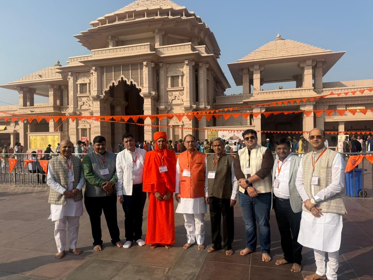 The Head Priest Of Jambudweep Participated In The Flag Hoisting ...
