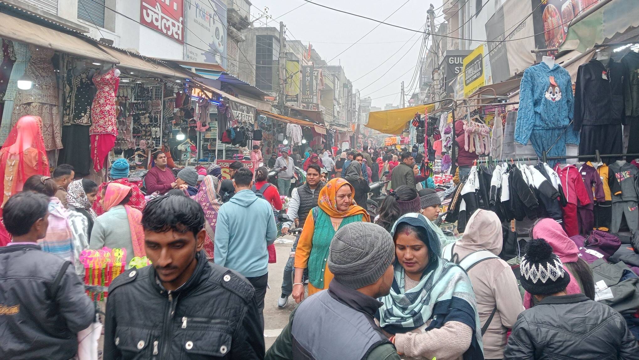 Shops Decorated With Christmas Trees, Jingle Bells, Santa Dresses ...