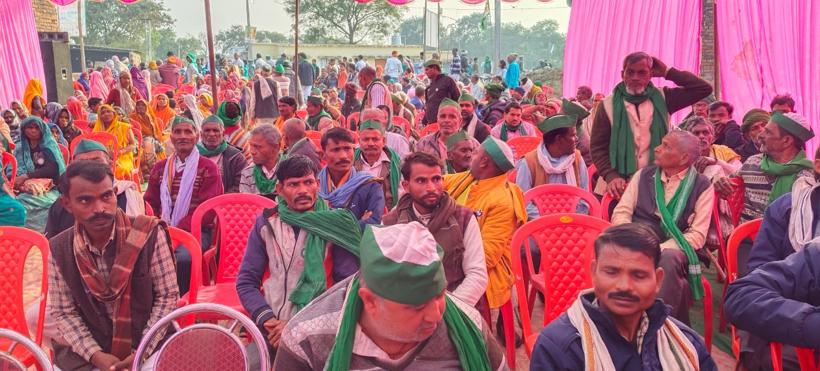Bhartiya Kisan Union Protests Against The Flawed Paddy Procurement ...