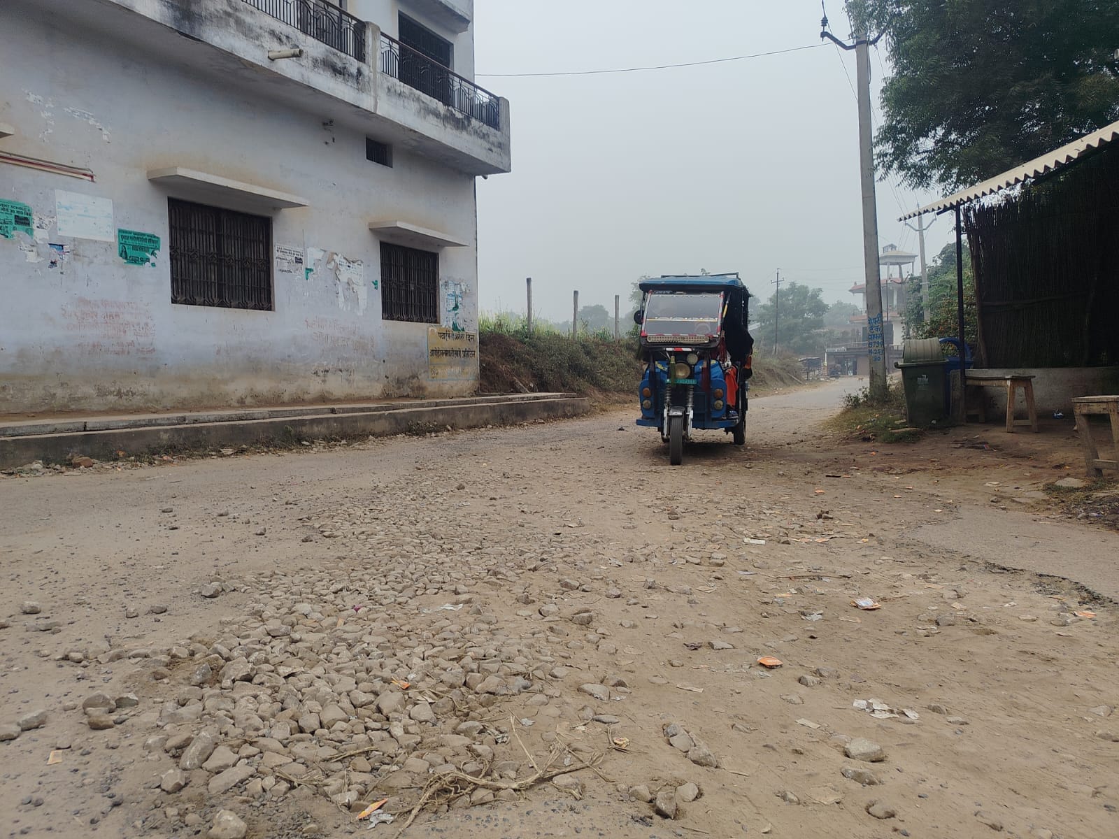 The Road To The Development Block Office Has Not Been Developed, With ...