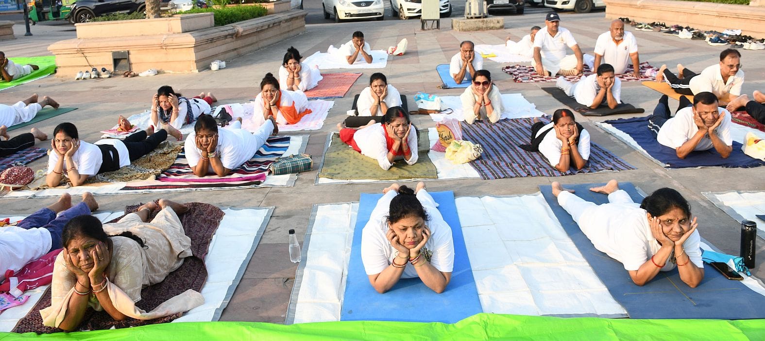 Yoga Awareness Campaign Started With Blowing Of Conch Shell - Lucknow ...