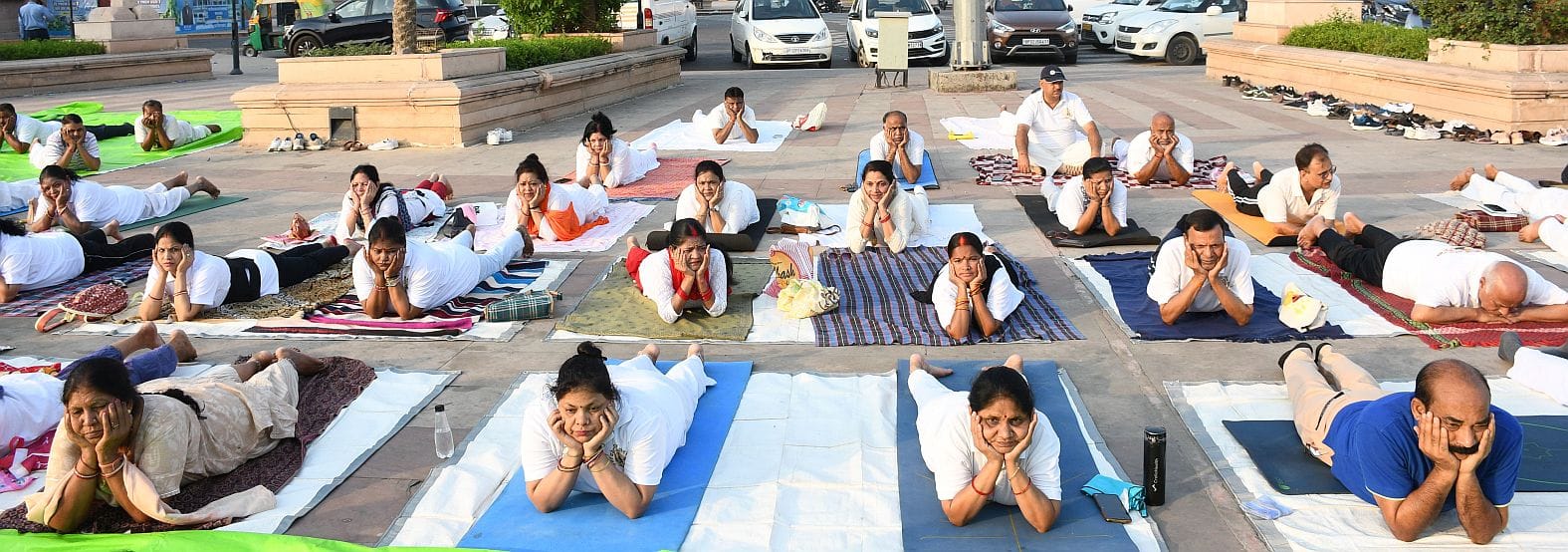 Yoga Awareness Campaign Started With Blowing Of Conch Shell - Lucknow ...