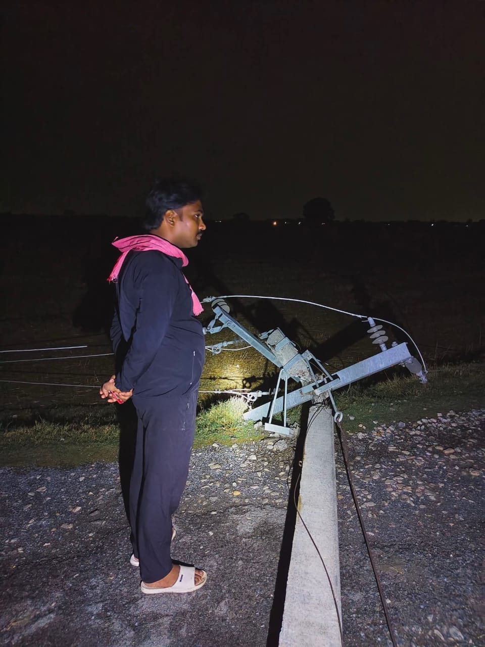 17 Electricity Poles Toppled In A Storm, Three Transformers Damaged ...