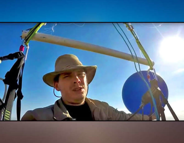 British Adventurer Tom Morgan Travel Through Balloon Diving Across ...