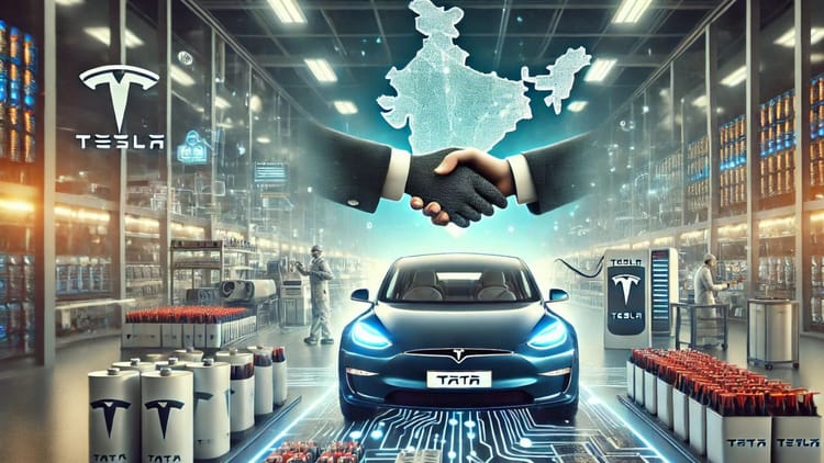 Tata Group Tesla Partnership India Ev Supply Chain - Tata ने मिलाया ...